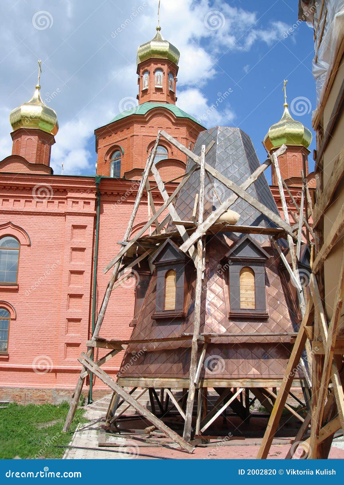 Tower of Church Under Construction Stock Photo - Image of foundation ...