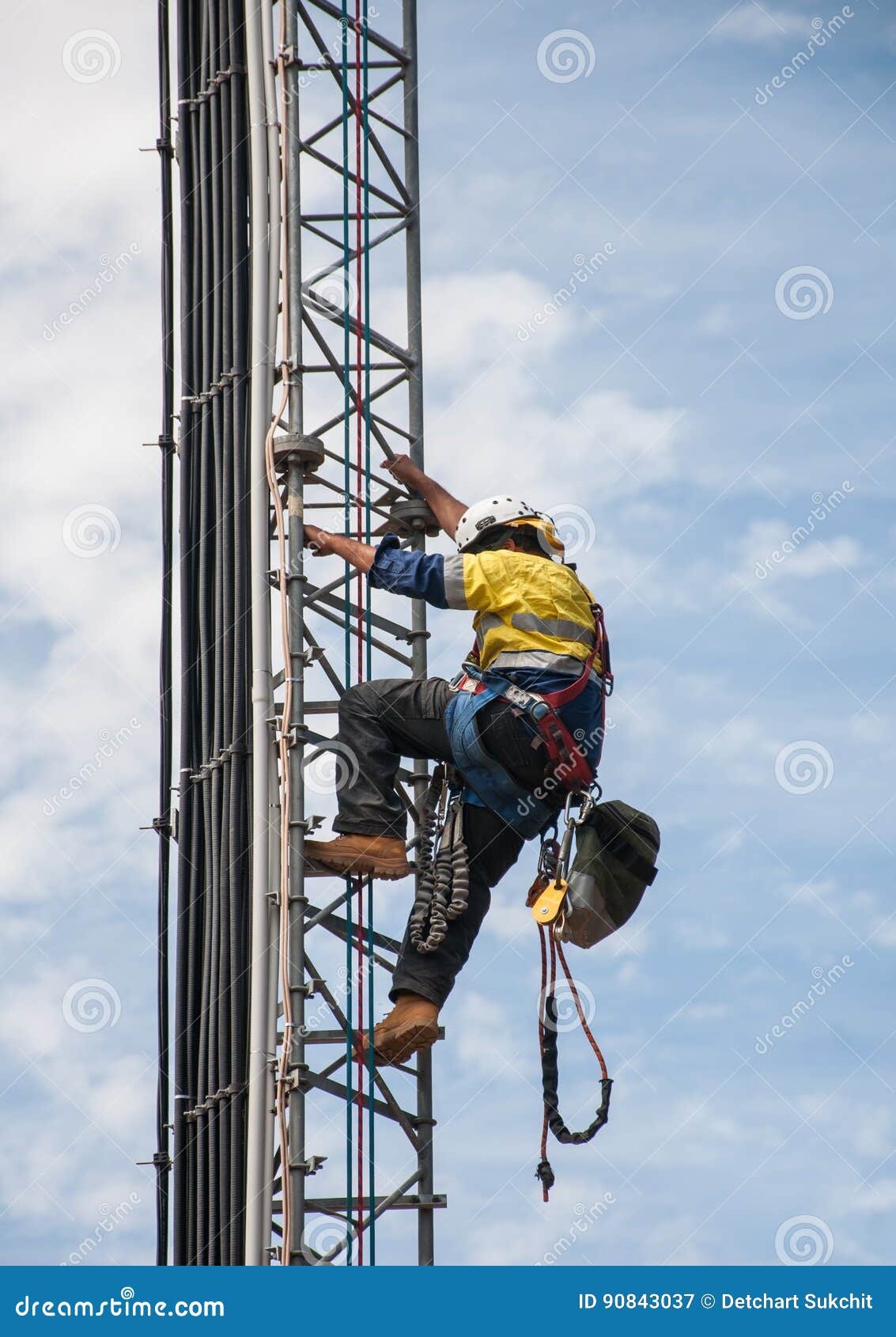 Tower Climber Stock Image | CartoonDealer.com #90843037