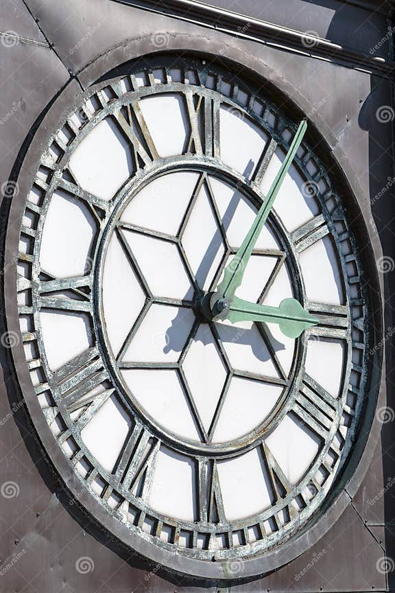 Tower clock face stock photo. Image of ancient, showing - 119639926