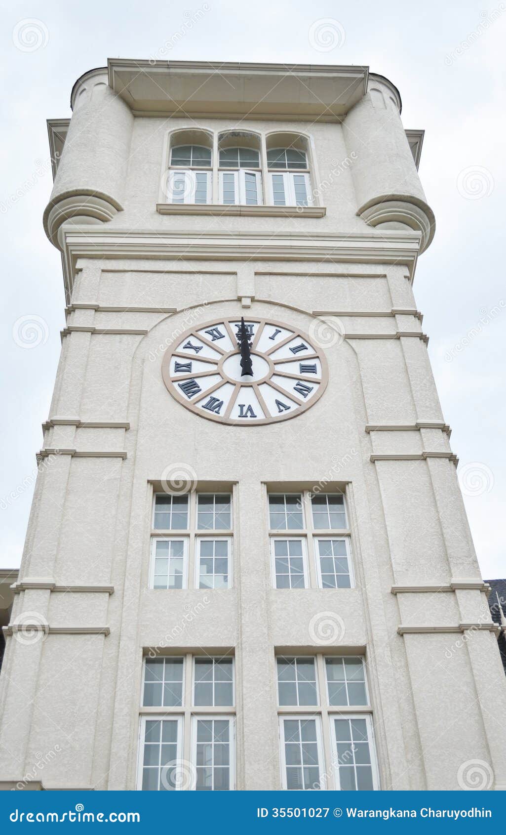 Tower clock school stock image. Image of landmark, building - 35501027