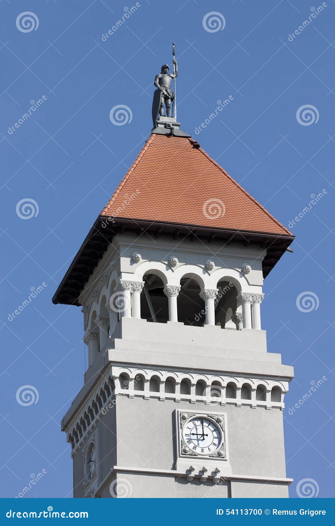 Tower clock - RAW format stock photo. Image of time, roof - 54113700