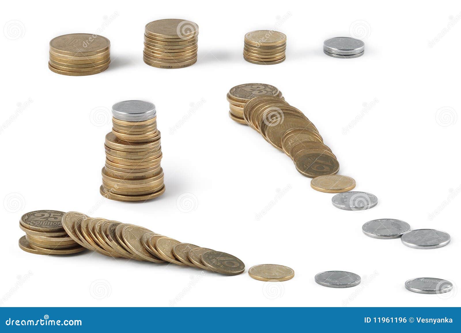Tower from coins stock photo. Image of amount, finance - 11961196
