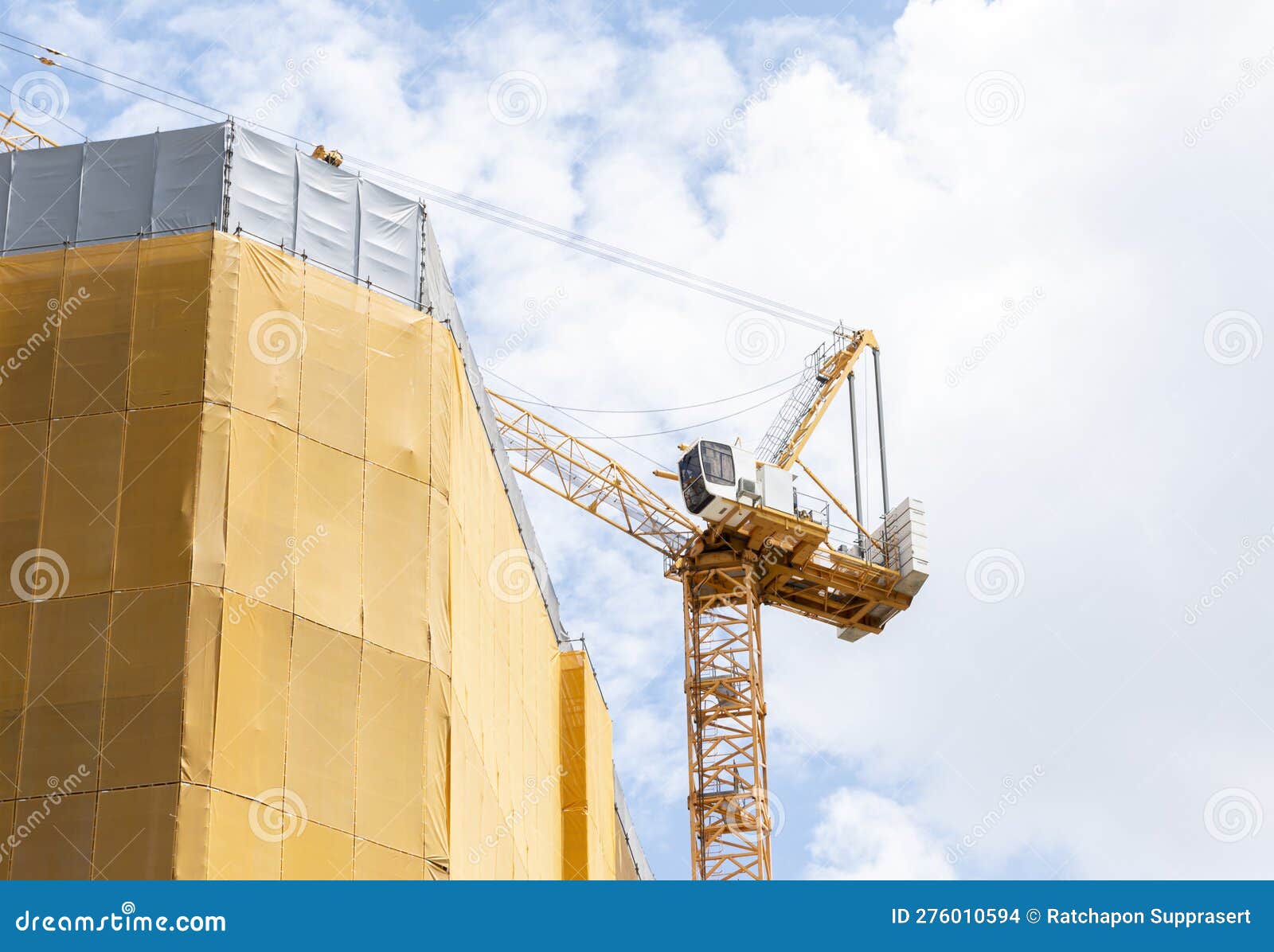 Tower Construction Crane in Construction Site Building Stock Photo ...