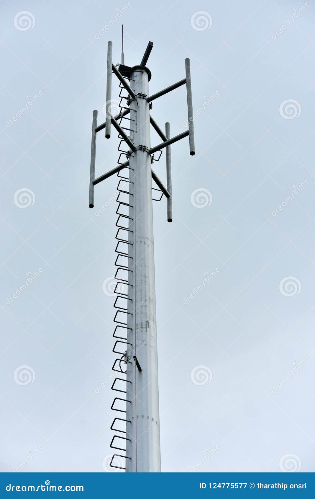 Tower Construction To Install the Antenna of the Wireless Communication ...