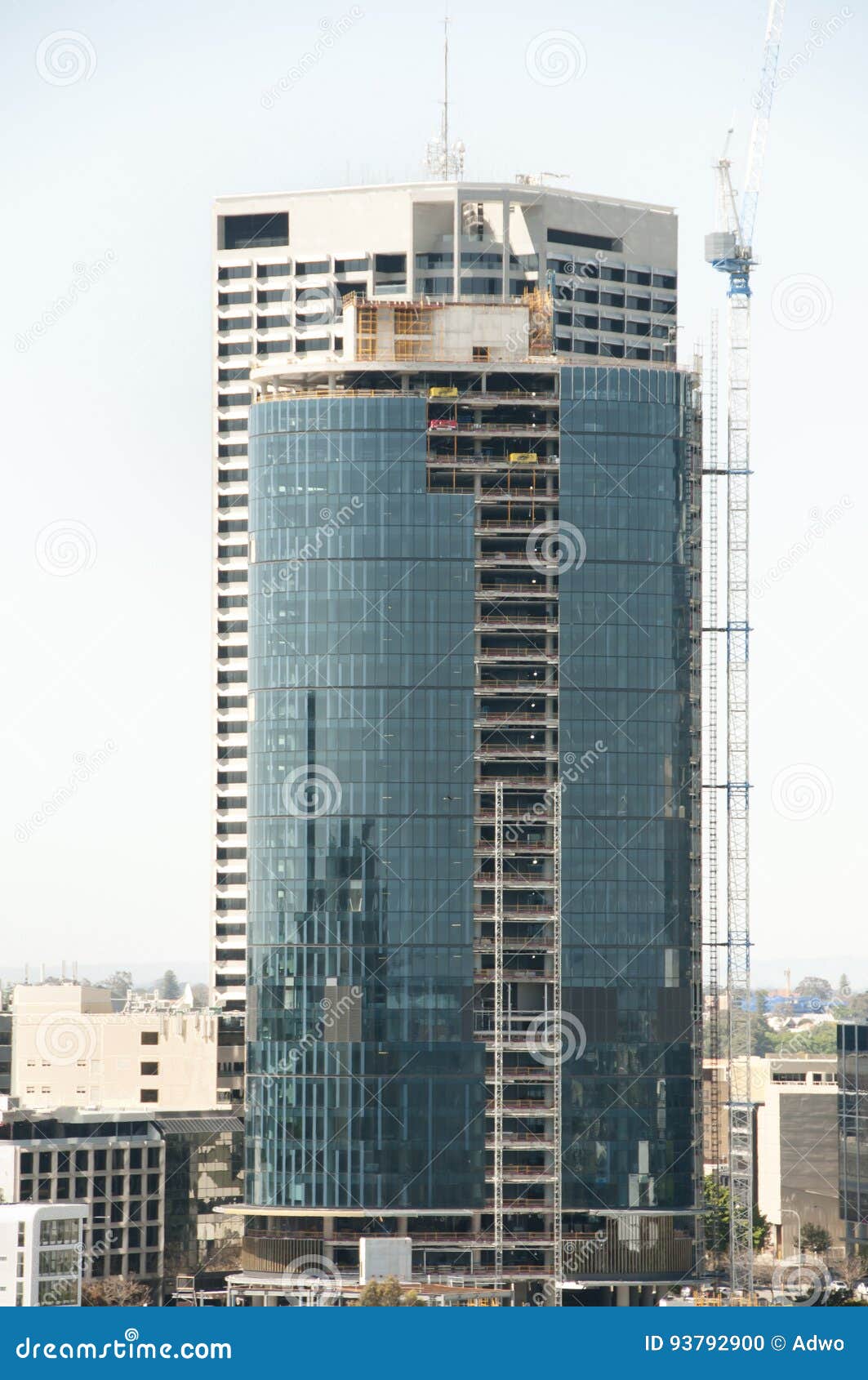 Tower Construction stock photo. Image of tall, commercial - 93792900