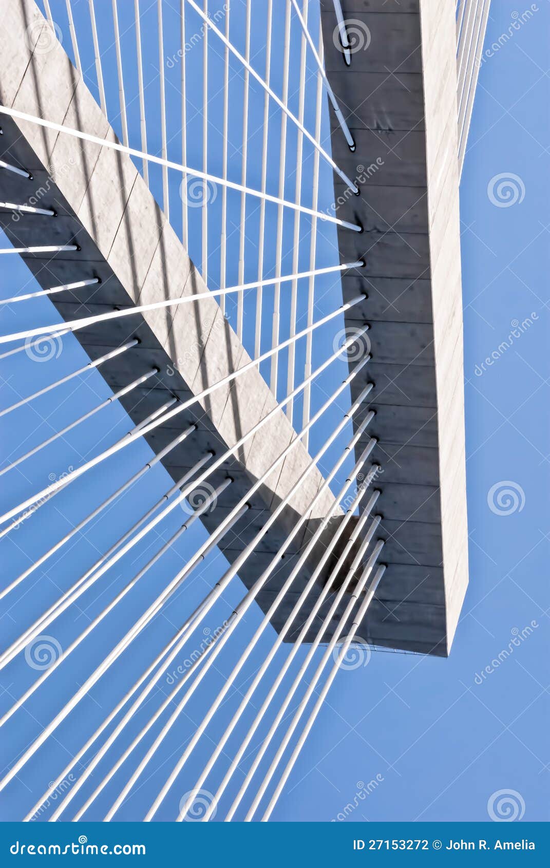 Tower Cooper River Cable-stay Bridge Stock Photo - Image of towers ...
