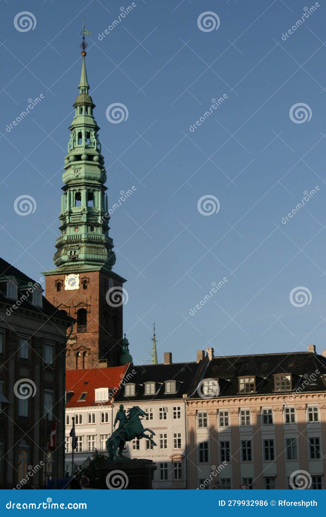 Tower in Copenhagen. Denmark. Stock Photo - Image of city, architecture ...