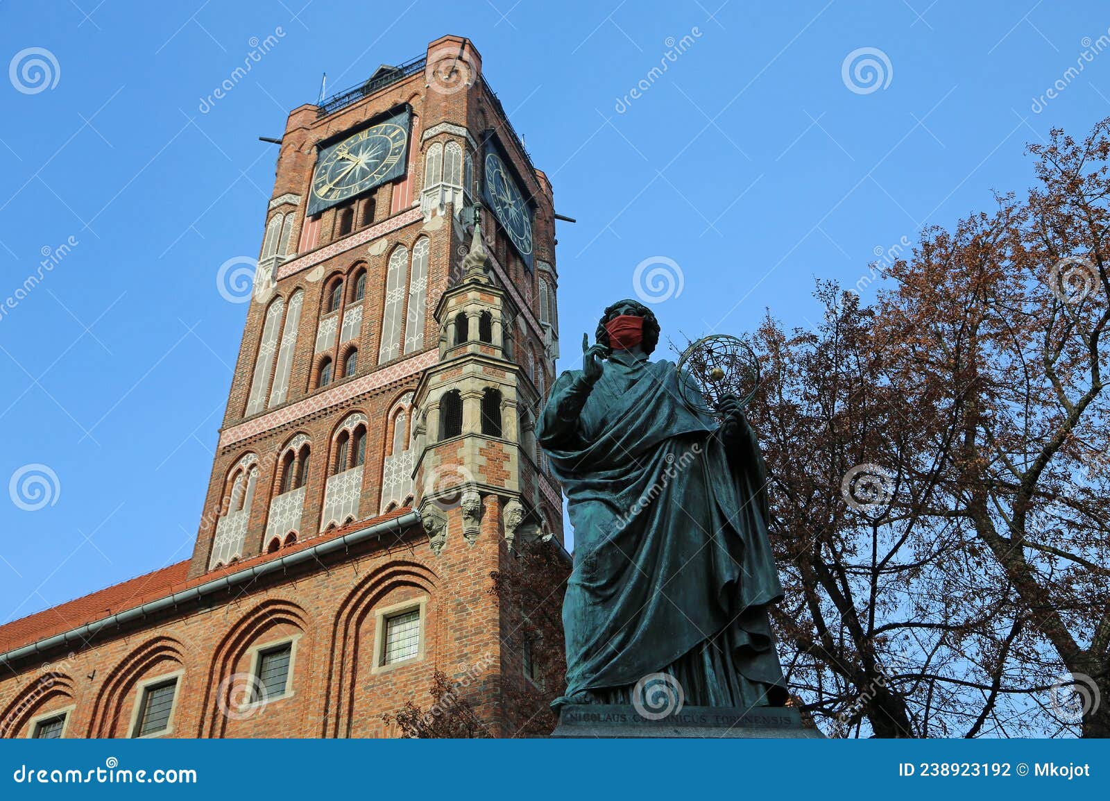 The Tower and Copernicus Monument Stock Photo - Image of city, century ...