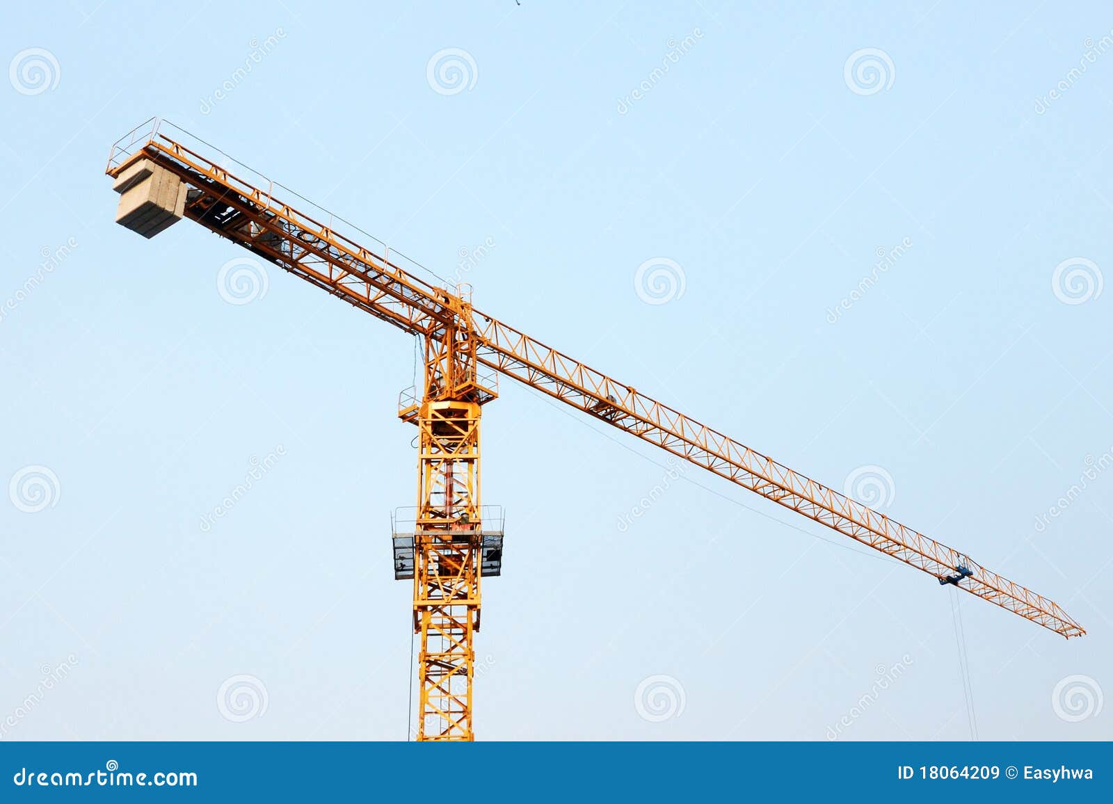 Tower crane stock image. Image of industry, site, loader - 18064209