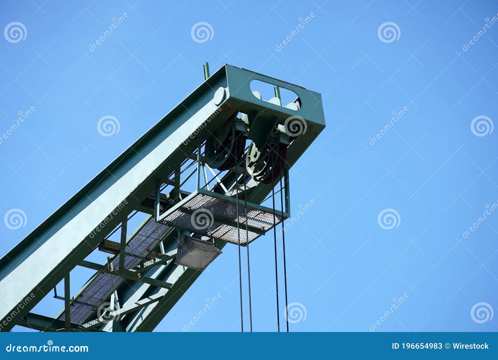 Tower Crane, a Balance Crane Stock Image - Image of tall, engineering ...