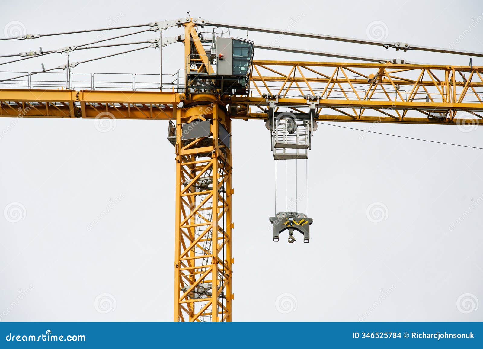 Tower Crane High in Sky at Construction Site Stock Photo - Image of ... Tower Crane High in Sky at Construction Site Stock Photo - Image of ...