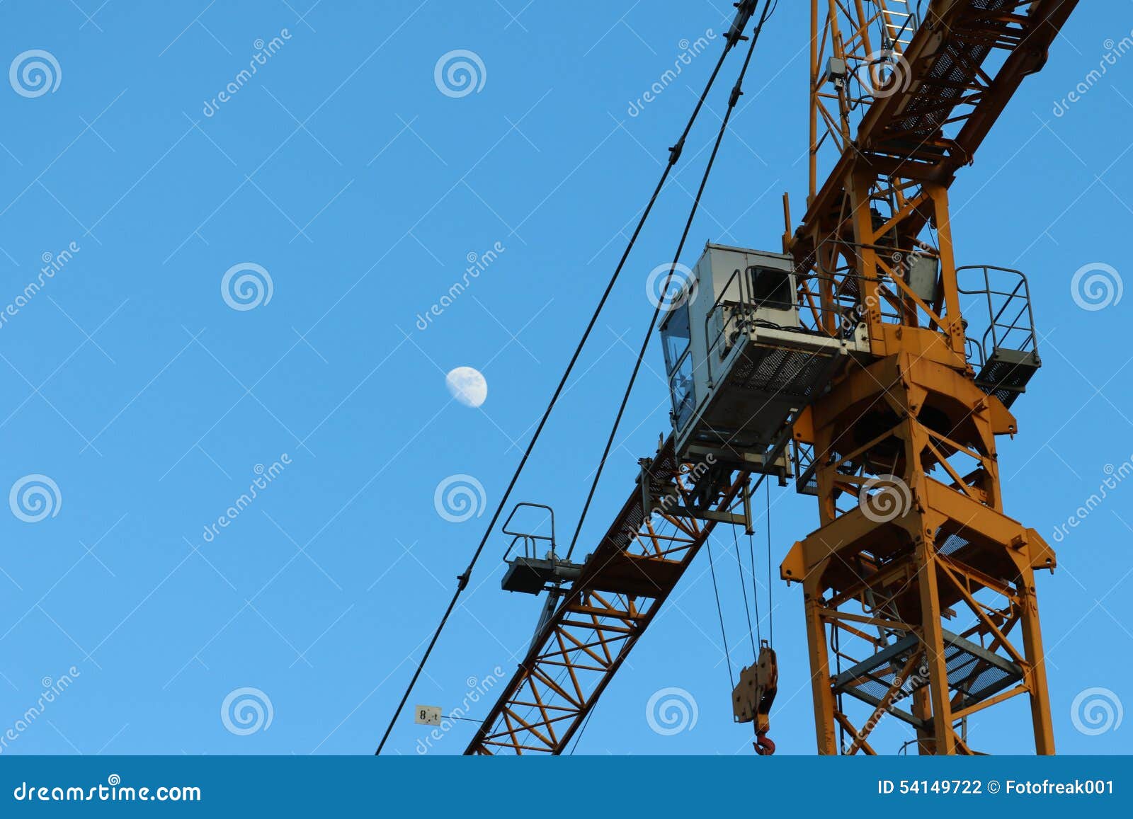 Tower crane stock photo. Image of security, clipping - 54149722