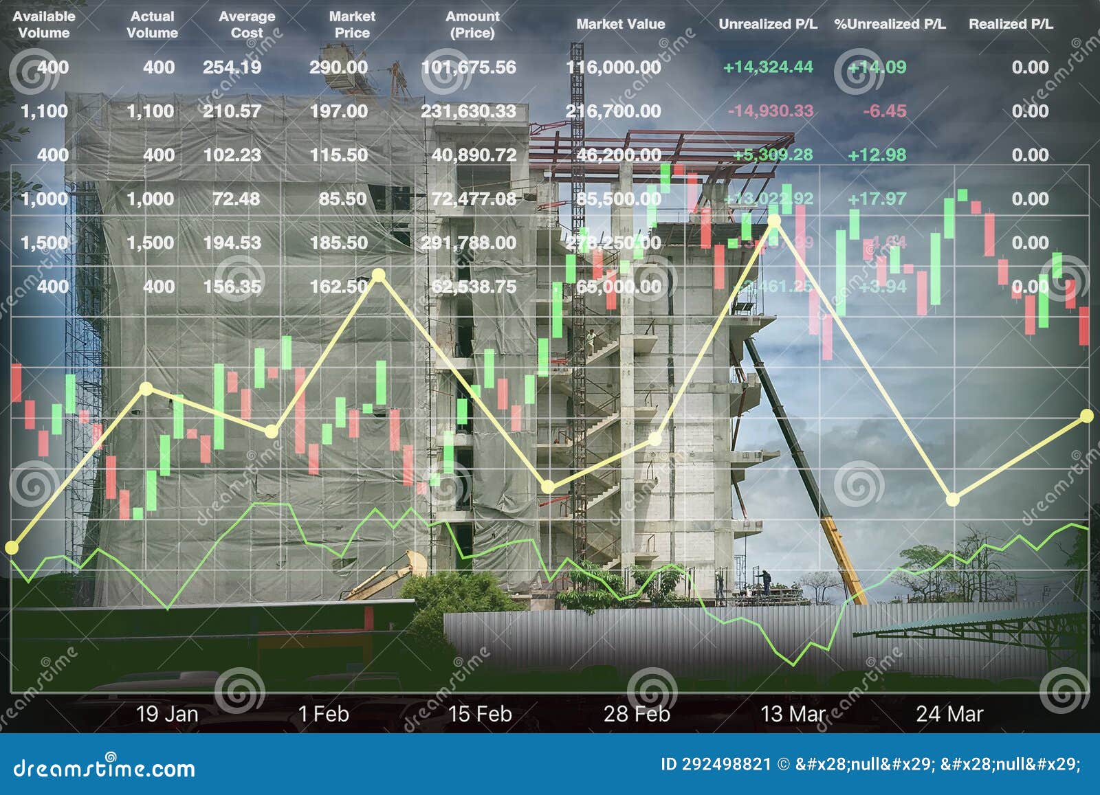 Tower Crane and Mobile Crane Working on Modern Buildings Projects with ...