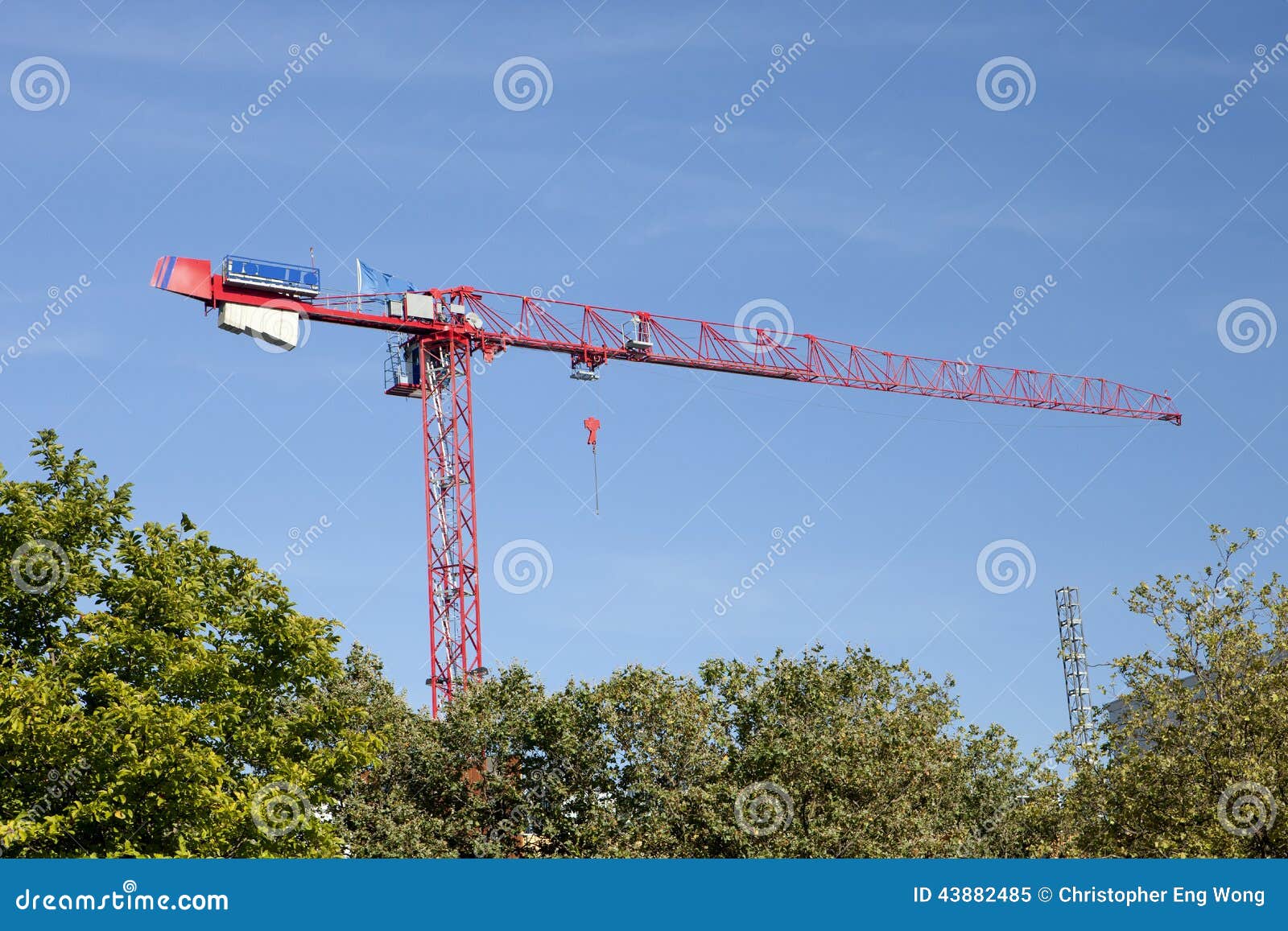 Tower Crane stock image. Image of equipment, industrial - 43882485