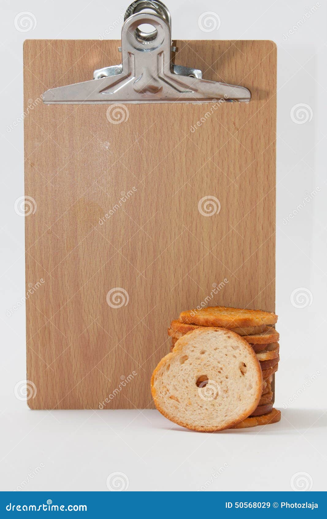 Tower of Crispy Toasted Toast and Wooden Board Stock Image - Image of ...
