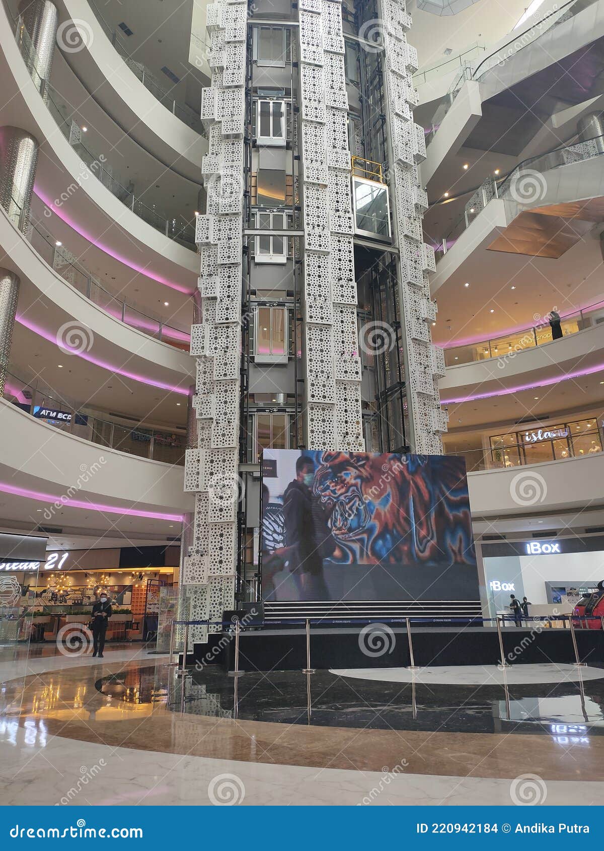 Tower di mall plaza depok editorial stock image. Image of architecture ...