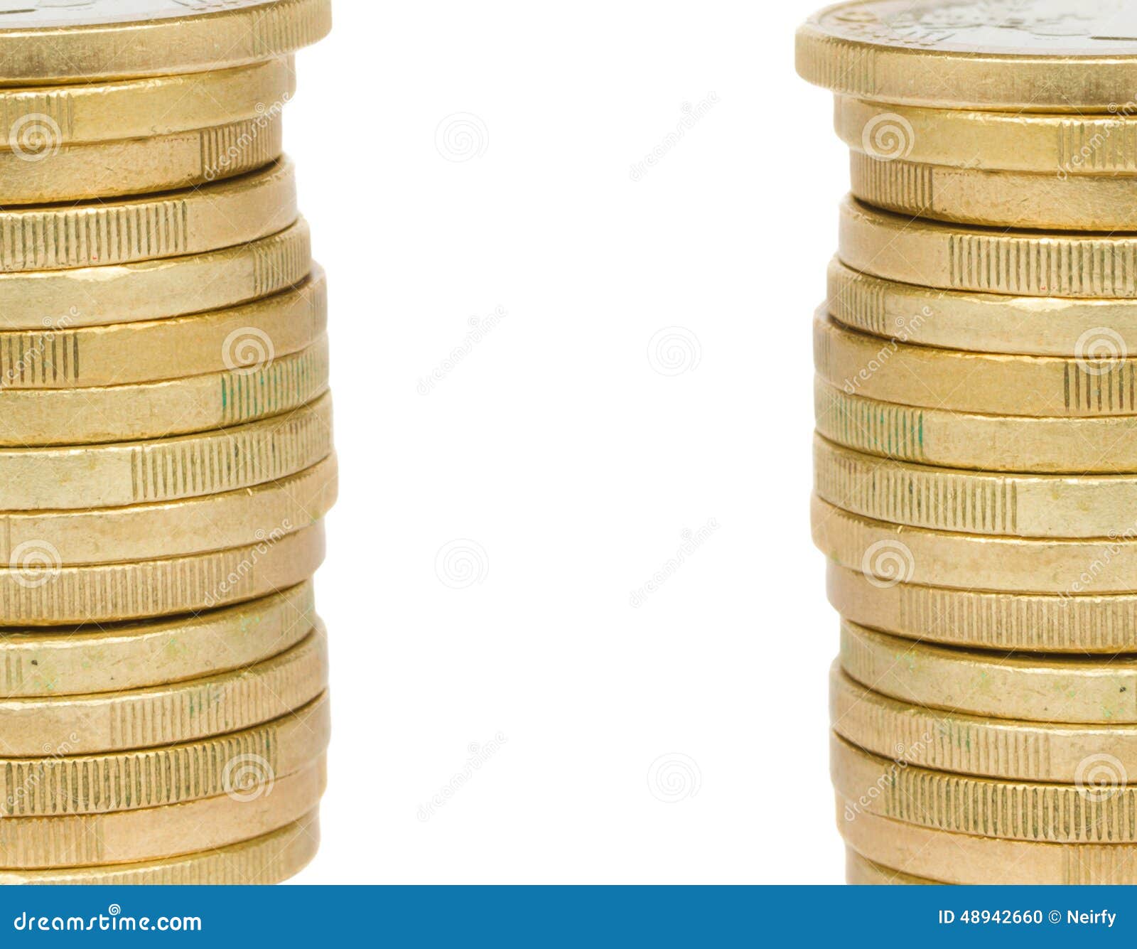 Tower of euro coins stock photo. Image of banking, cent - 48942660