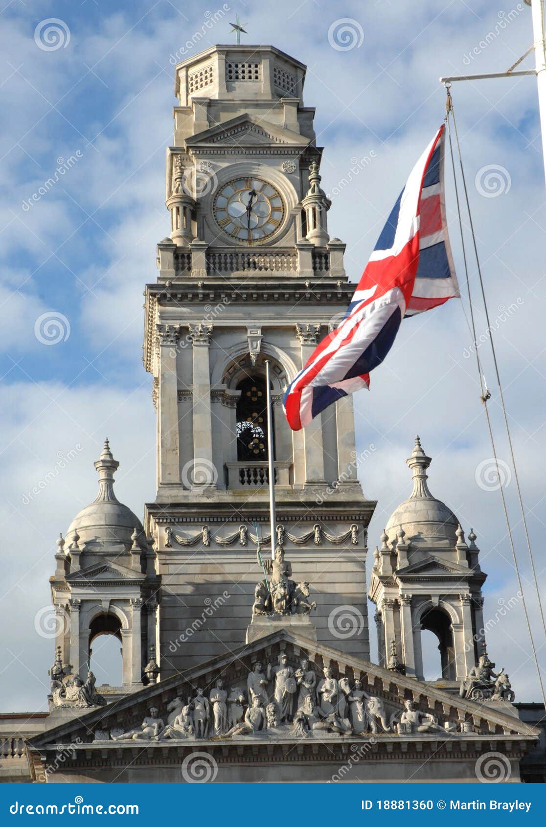 Tower And Flag Picture. Image: 18881360