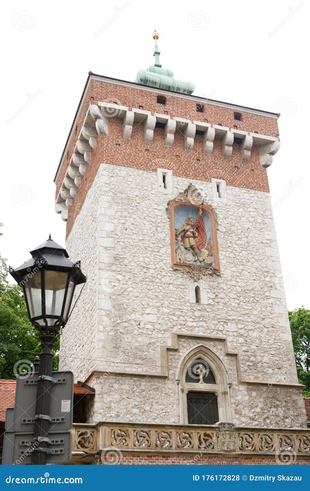 Tower of the Florian Gate in Krakow Stock Photo - Image of florians ...