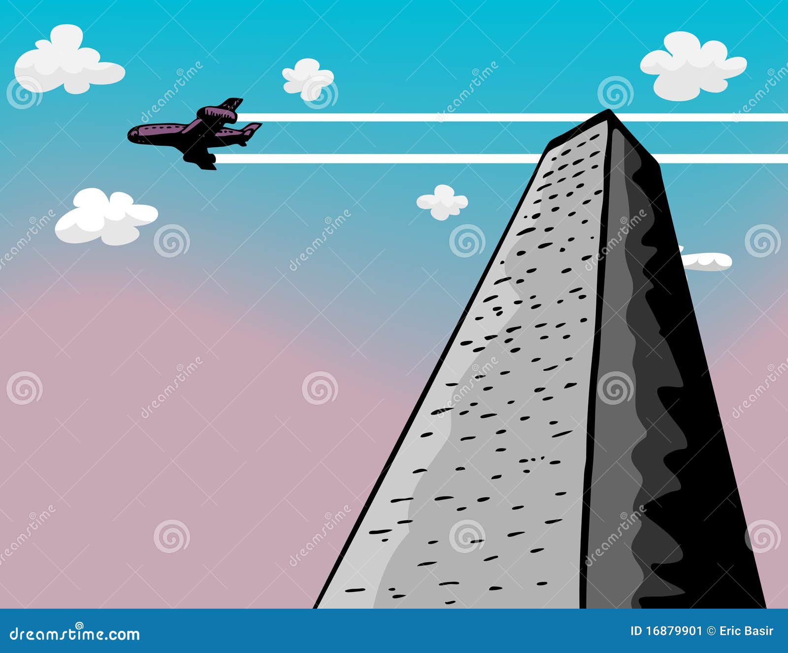 Tower Flyby stock vector. Illustration of fast, background - 16879901