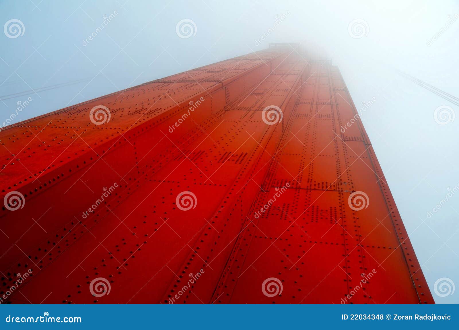 Tower in the Fog stock photo. Image of golden, rust, foggy - 22034348