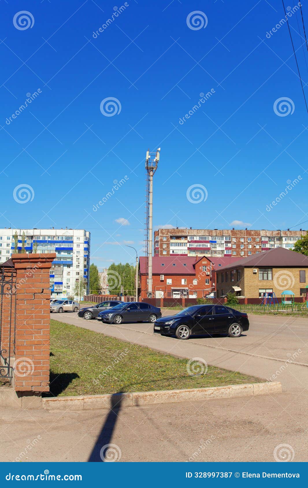 Tower with 4G, 5G Transmitters. Cellular Base Station with Transmitting ...