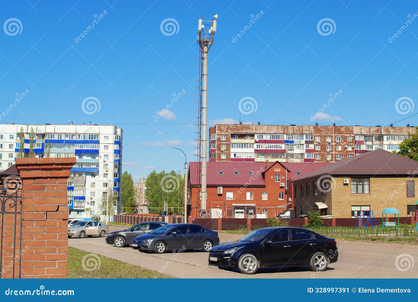Tower with 4G, 5G Transmitters. Cellular Base Station with Transmitting ...