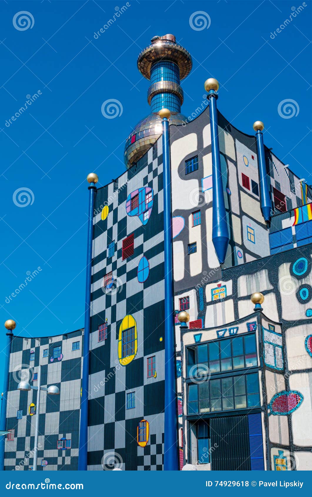 Tower of Garbage-processing Plant in Vienna, Austria. Editorial Stock ...