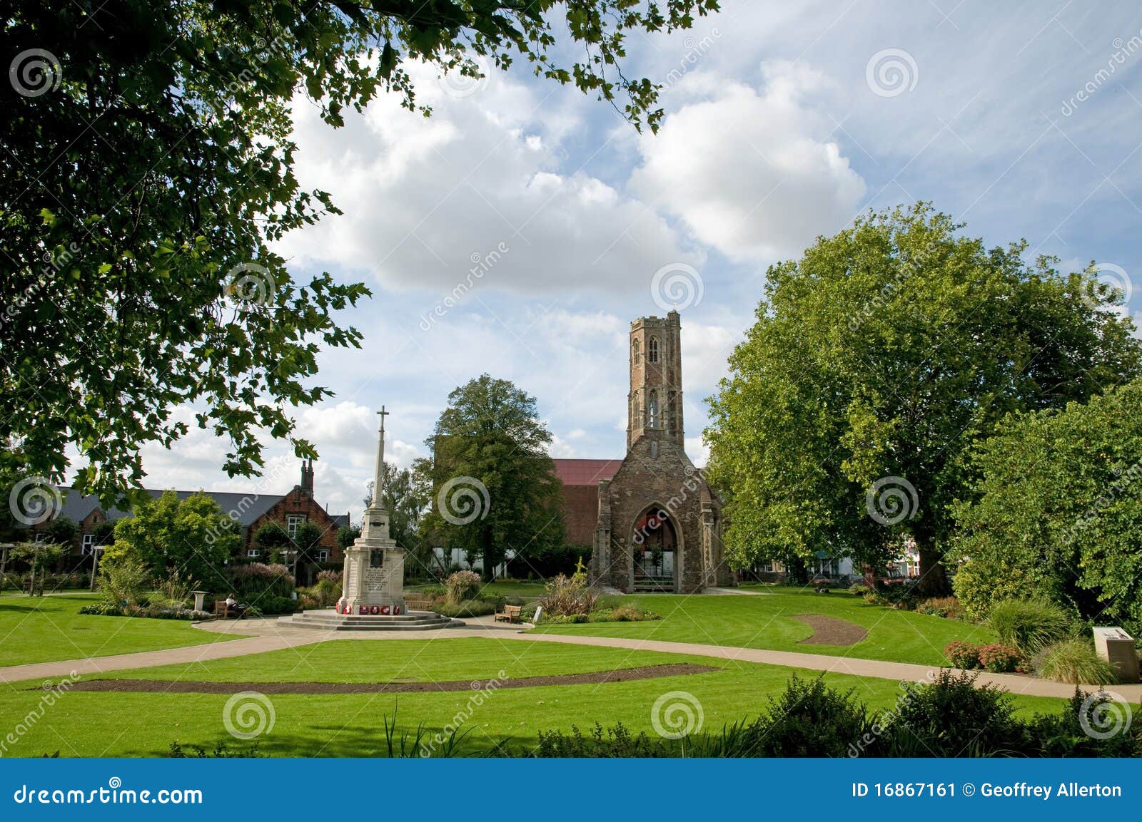The tower gardens stock image. Image of building, tower - 16867161