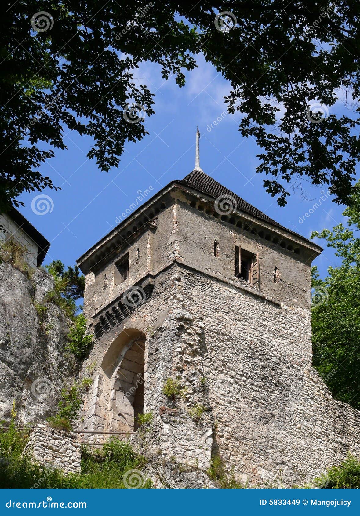 Tower and Gate To the Castle Stock Image - Image of kingdom, fortress ...