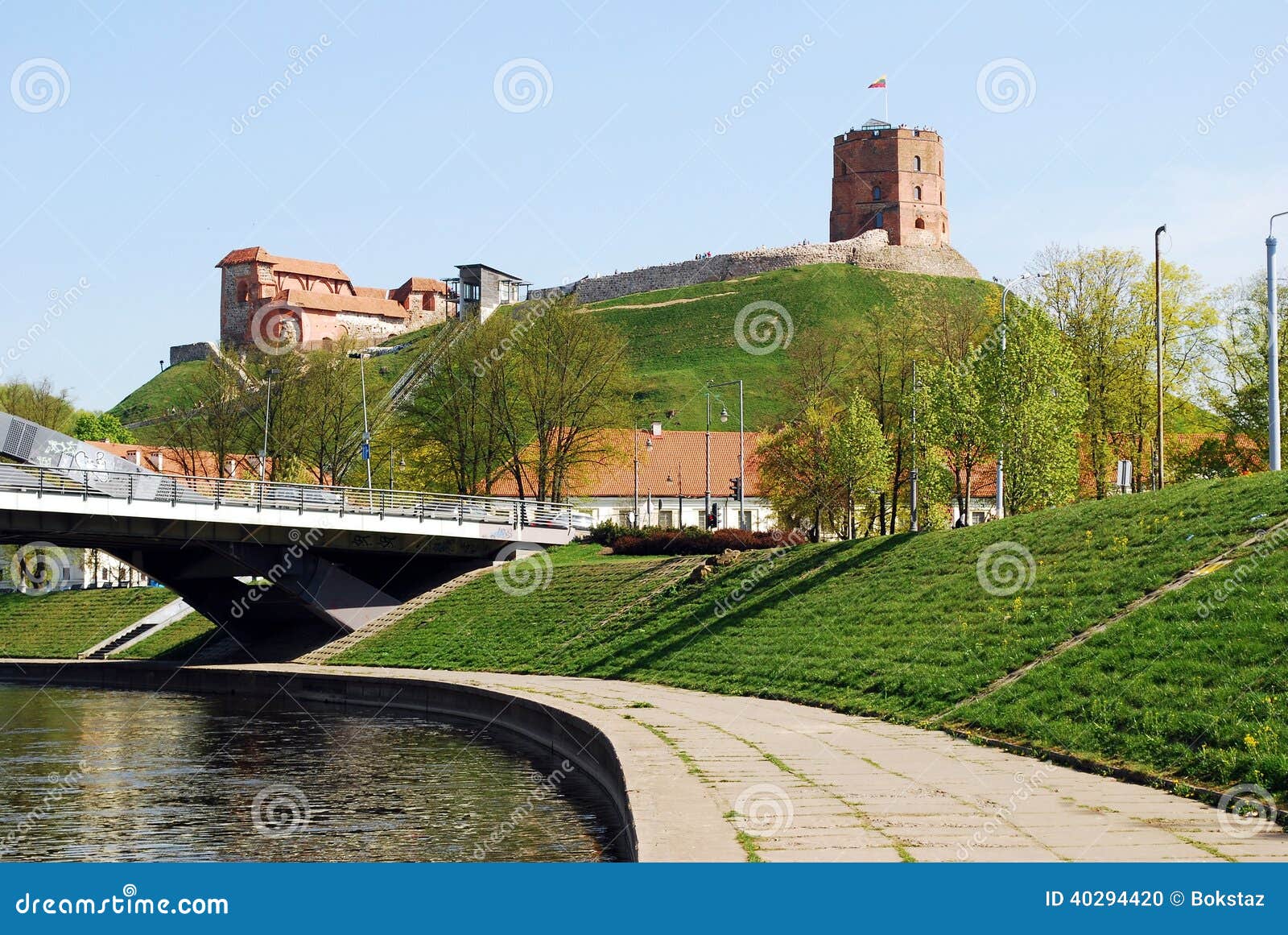 Tower of Gediminas, Vilnius, Lithuania Stock Photo - Image of heritage ...