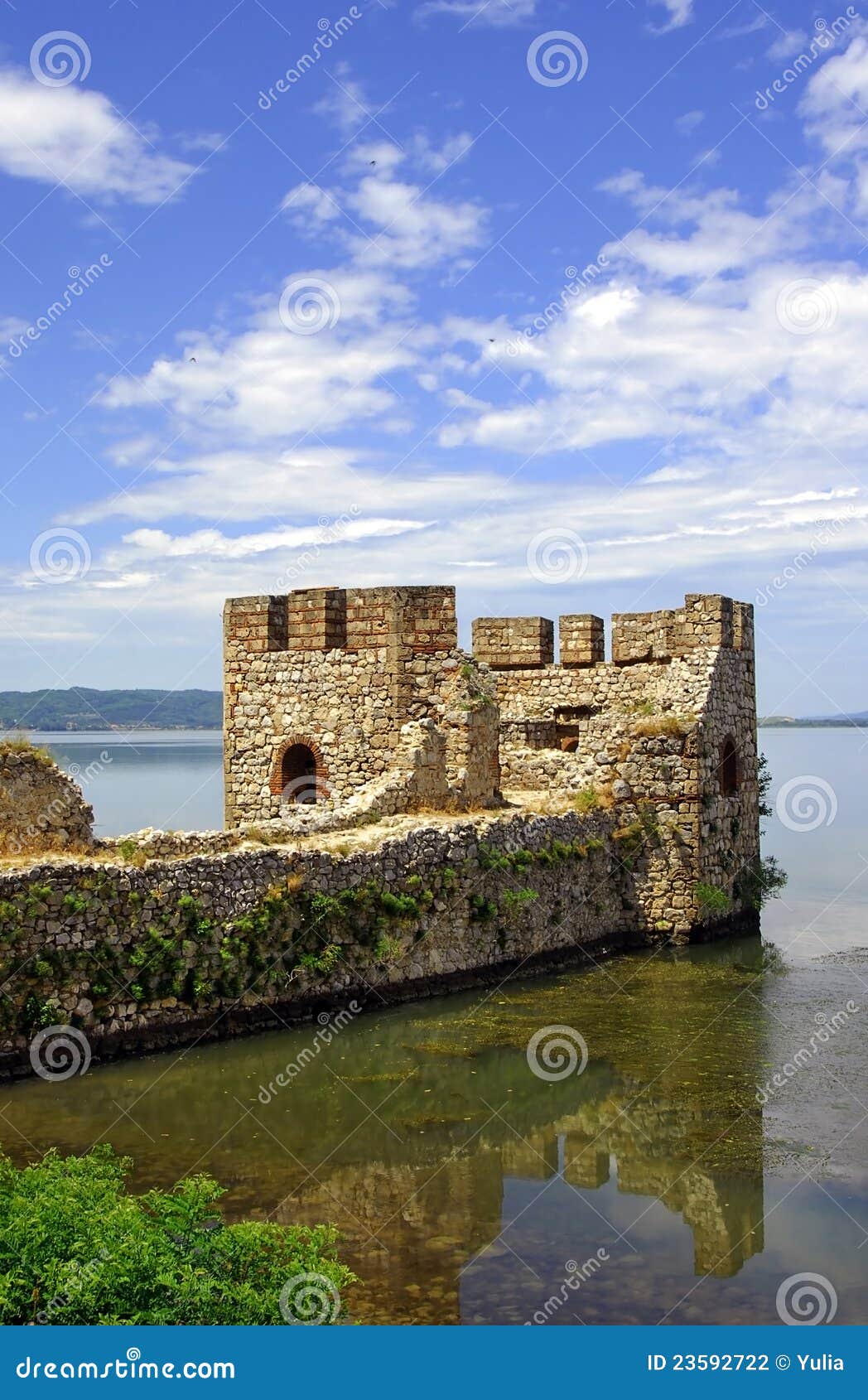 Golubac Fortress Golubacka Trvdjava, Or Goluback Grad Seen From Dunav ...
