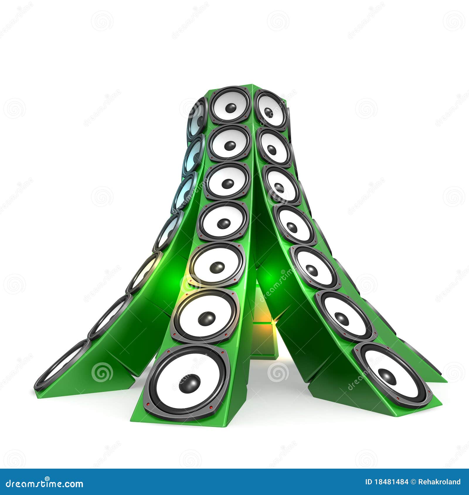 Green Sound Wave Background On Black Background For Technology And ...