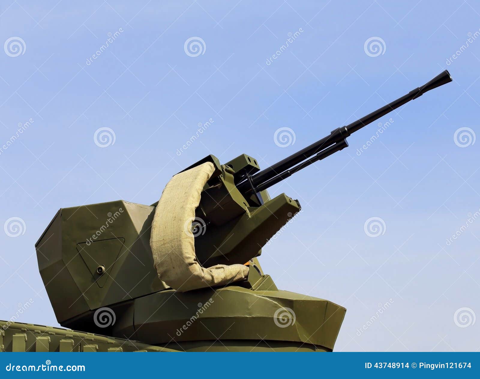 Tower with a gun stock photo. Image of built, auto, generated - 43748914