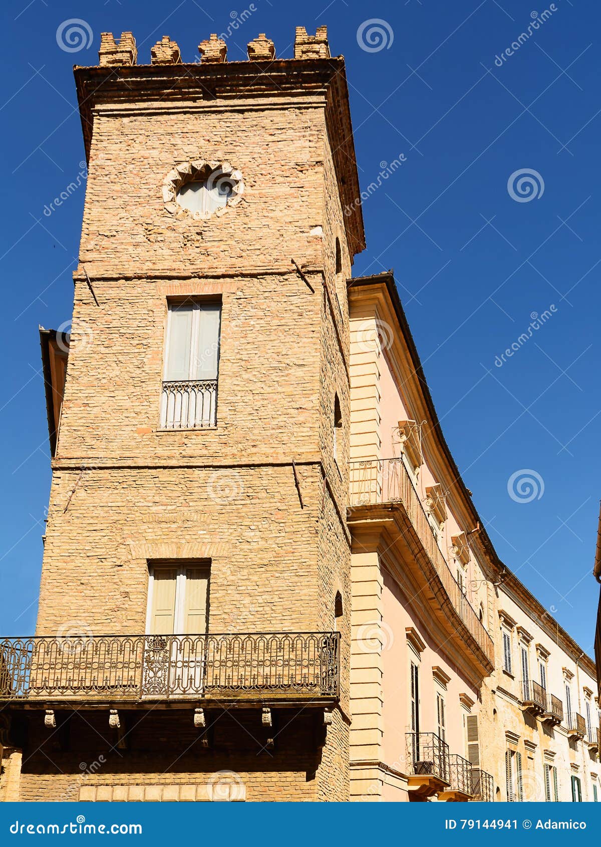 Tower in Historic Center of Chieti (Italy) Stock Image - Image of ...