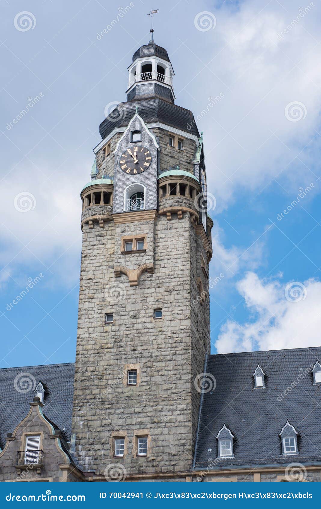 Tower of the Historic, Town Hall in Remscheid Stock Image - Image of ...
