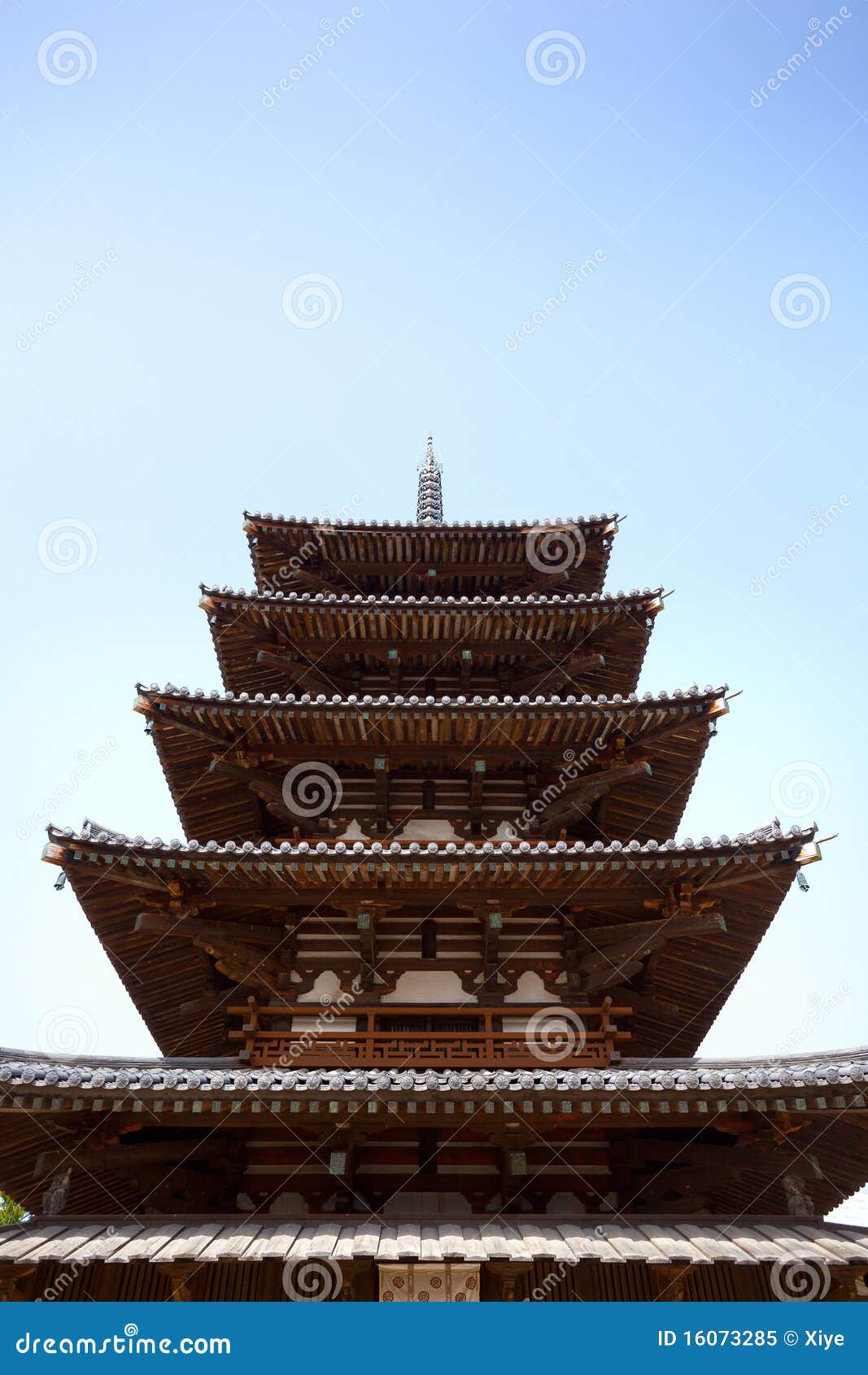 Tower in Horyuji stock image. Image of classic, ancient - 16073285
