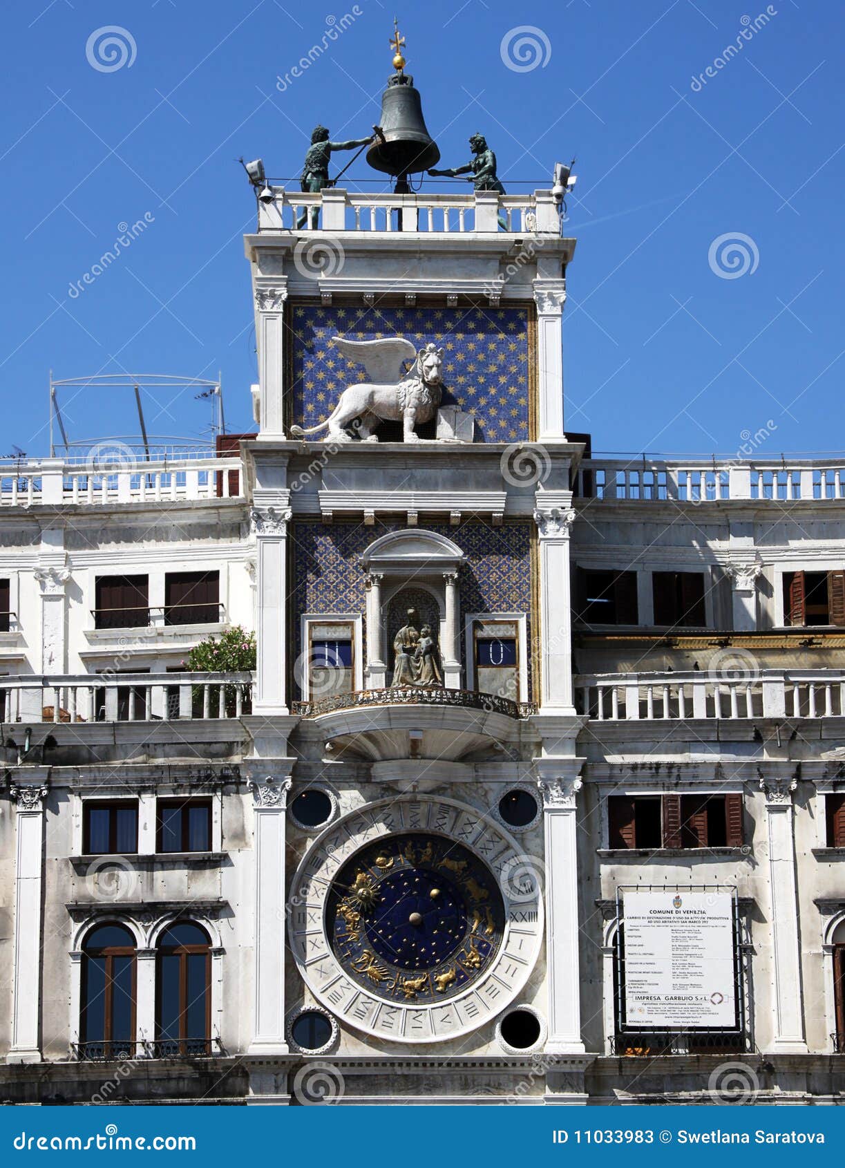 Tower of hours. stock image. Image of landmark, tourist - 11033983