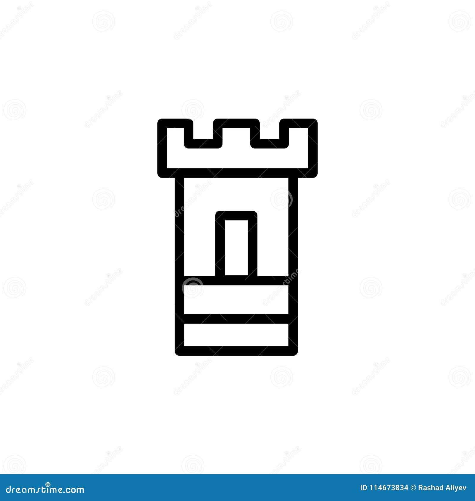 Tower Icon. Element of Minimalistic Icons for Mobile Concept and Web ...