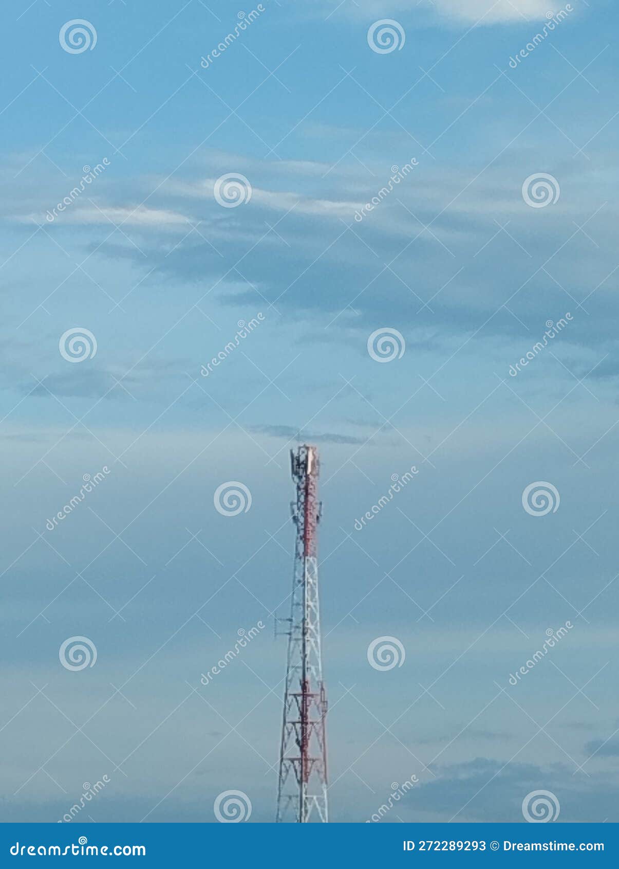 Tower Internet on the Sky Blue and Cloud Stock Image - Image of cloud ...