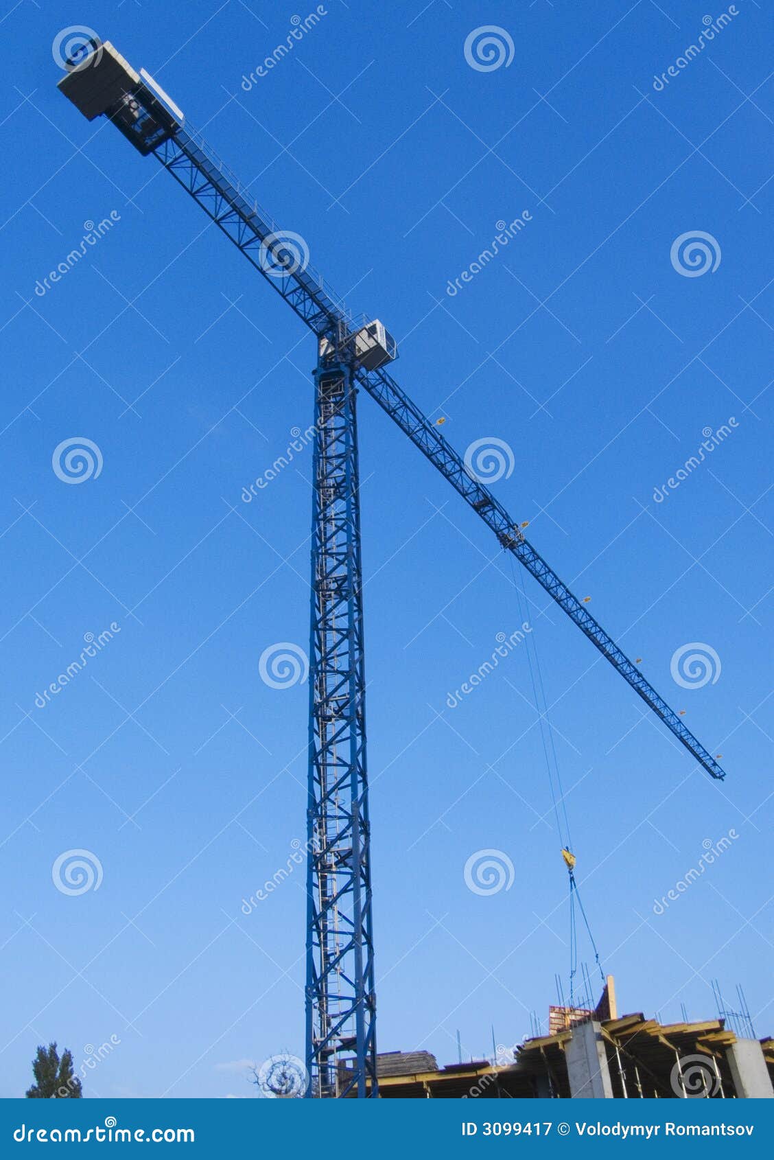 Tower krane stock image. Image of concrete, tower, site - 3099417