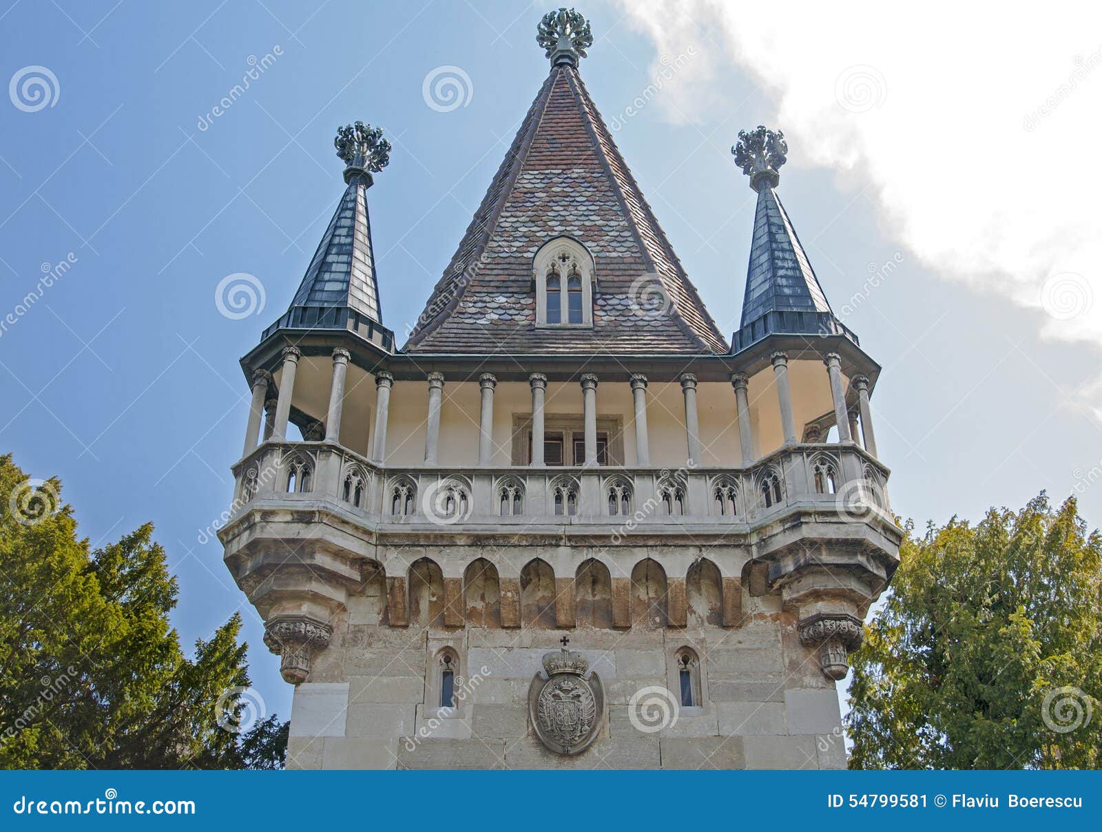 Tower at Laxenburg Castle in Vienna Stock Image - Image of vienna ...