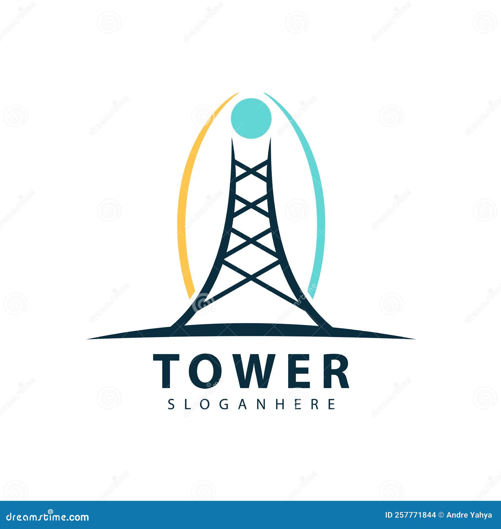 Tower Logo Symbol Vector Icon Design Illustration Template. Stock ...