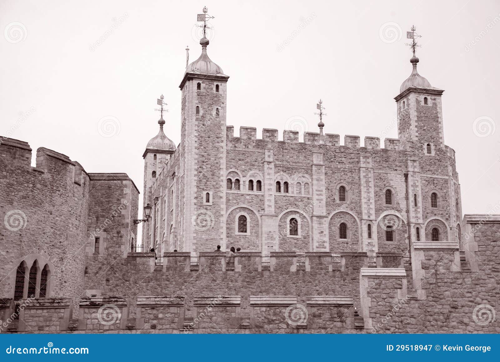 Tower of London, England, UK Stock Image - Image of sepia, landmark ...