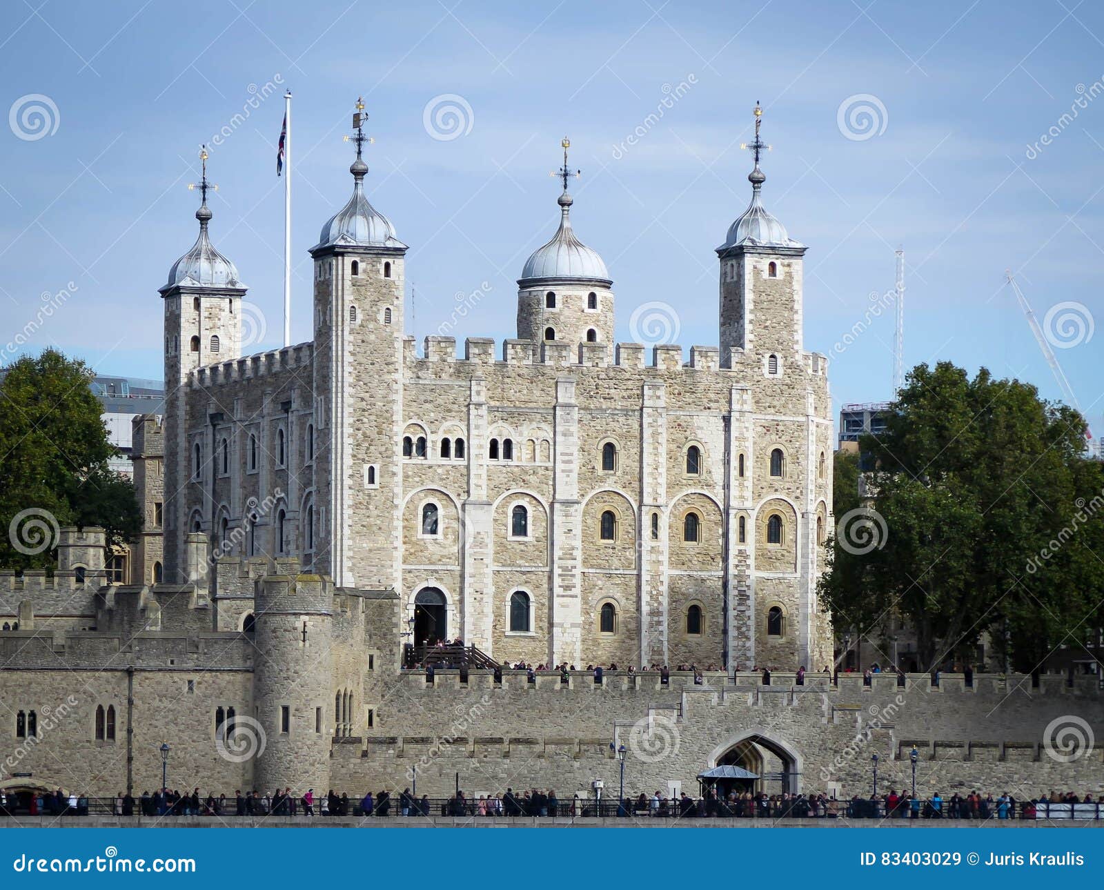The Tower of London, Seen from the River Thames Stock Image - Image of ...