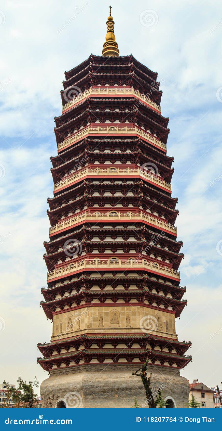 The high tower in the park stock photo. Image of changzhi - 118207764