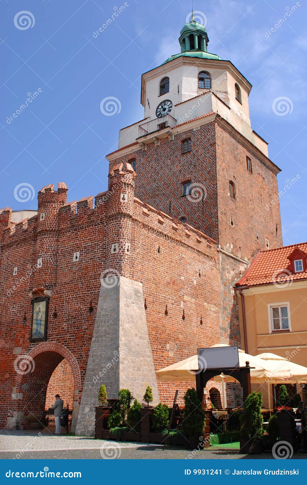 Lublin. Poland. Aerial View Of Old Town. Touristic City Center Of ...