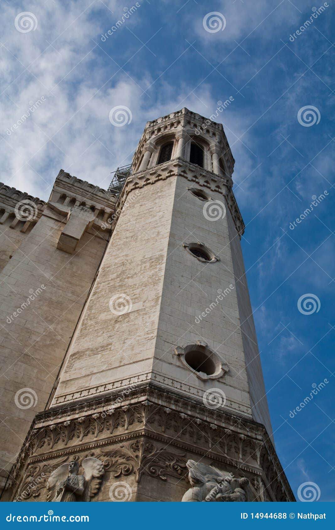 Tower in Lyon Cathedral stock photo. Image of europe - 14944688