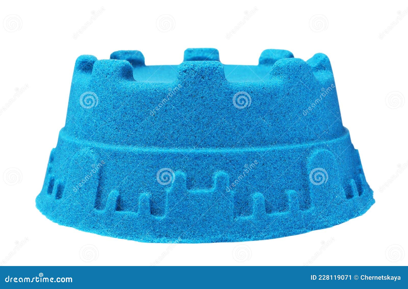 Tower Made of Kinetic Sand on White Background Stock Image - Image of ...