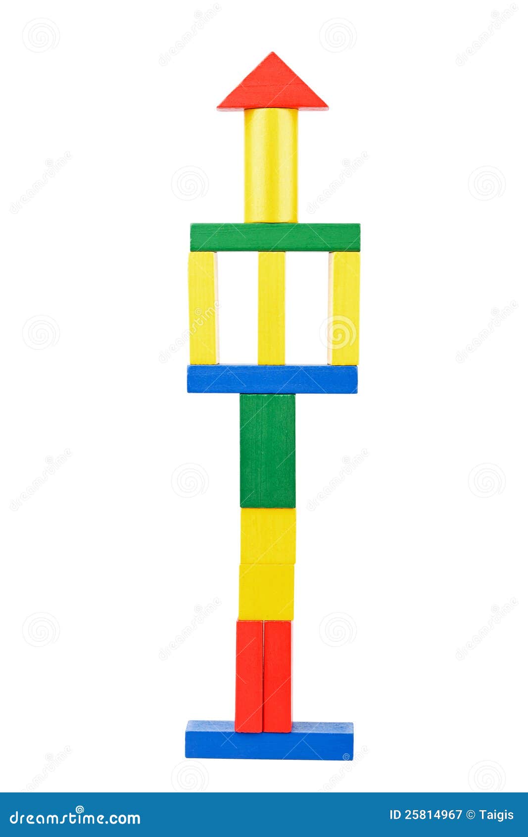 Tower Made From Wooden Toy Blocks Royalty Free Stock Photography ... Tower Made From Wooden Toy Blocks Royalty Free Stock Photography ...
